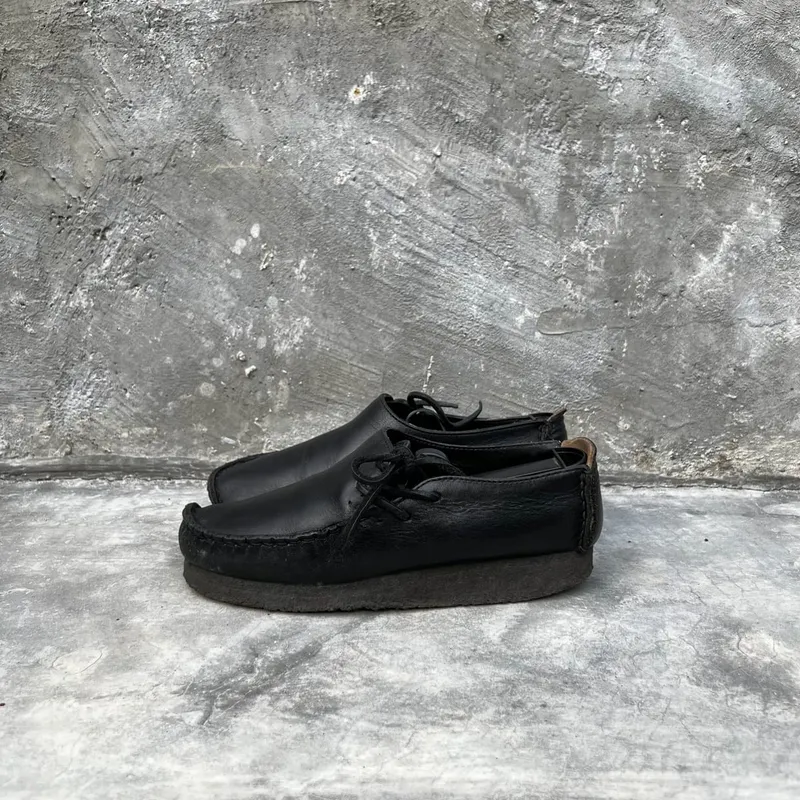 Clarks lugger black store